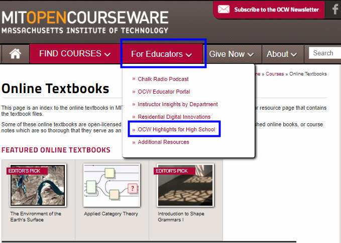 MIT Open Courseware | DMC